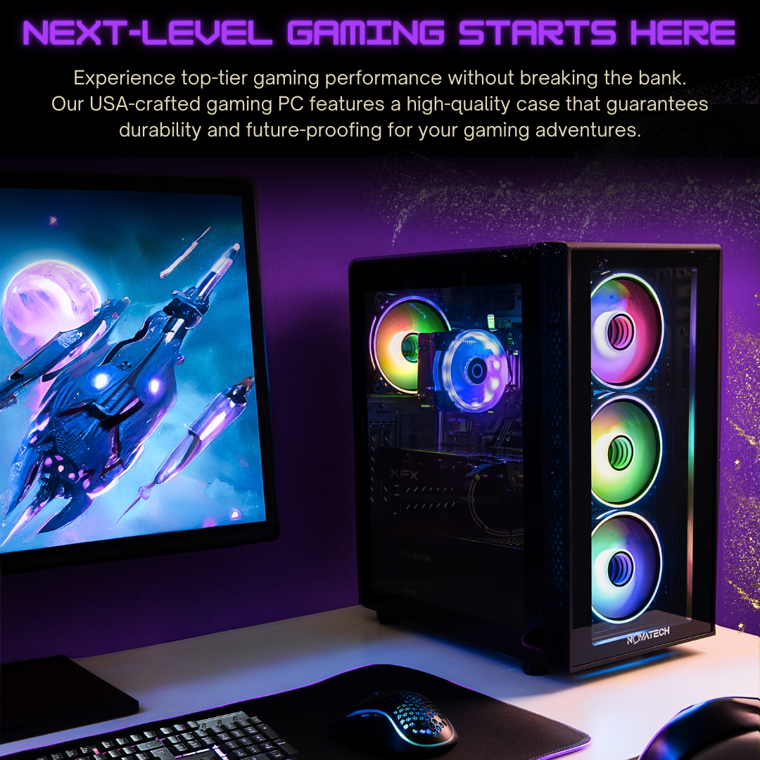 NOVATECH Phantom - Gaming PC Computer Desktop - RX 580 8GB - Intel i7 ...