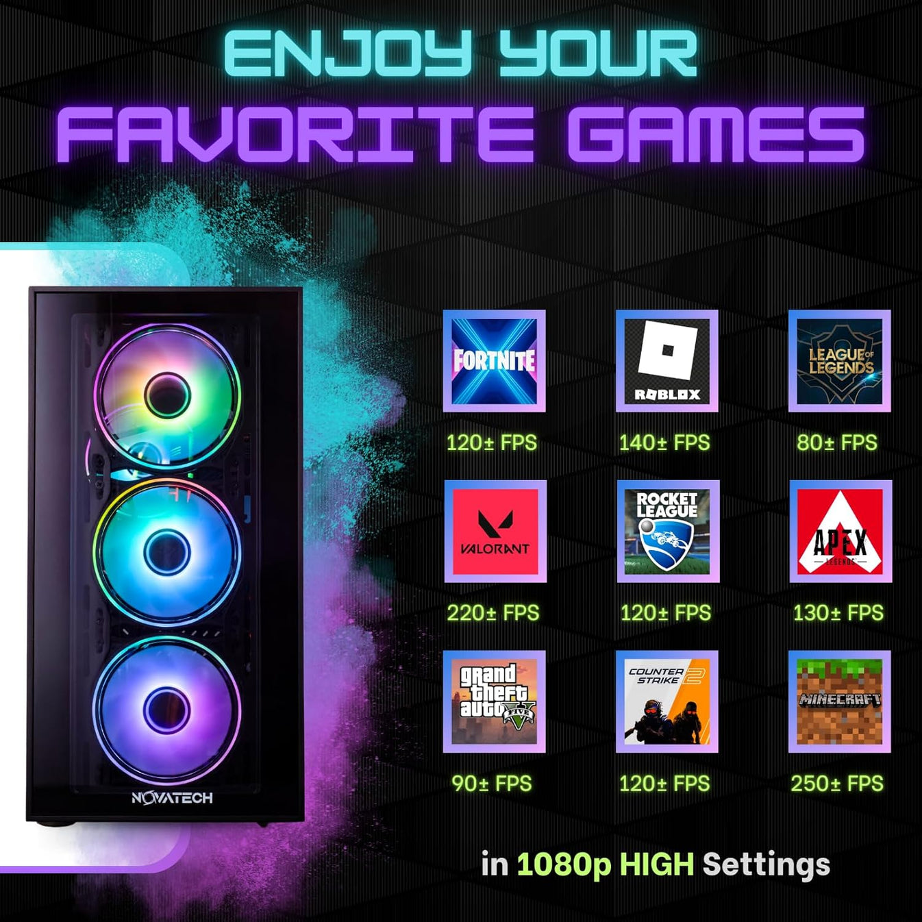 Portable Gaming PC for 1080p RPG & FPS Games | NovaTech