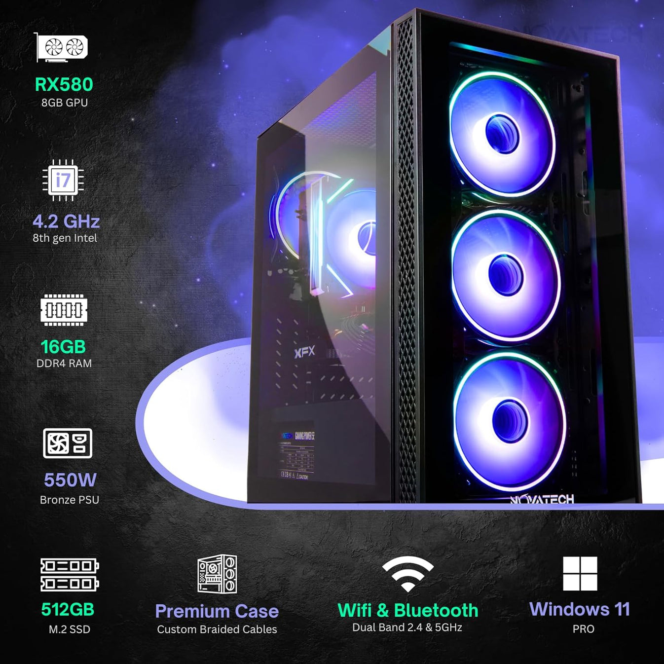 Portable Gaming PC for 1080p RPG & FPS Games | NovaTech