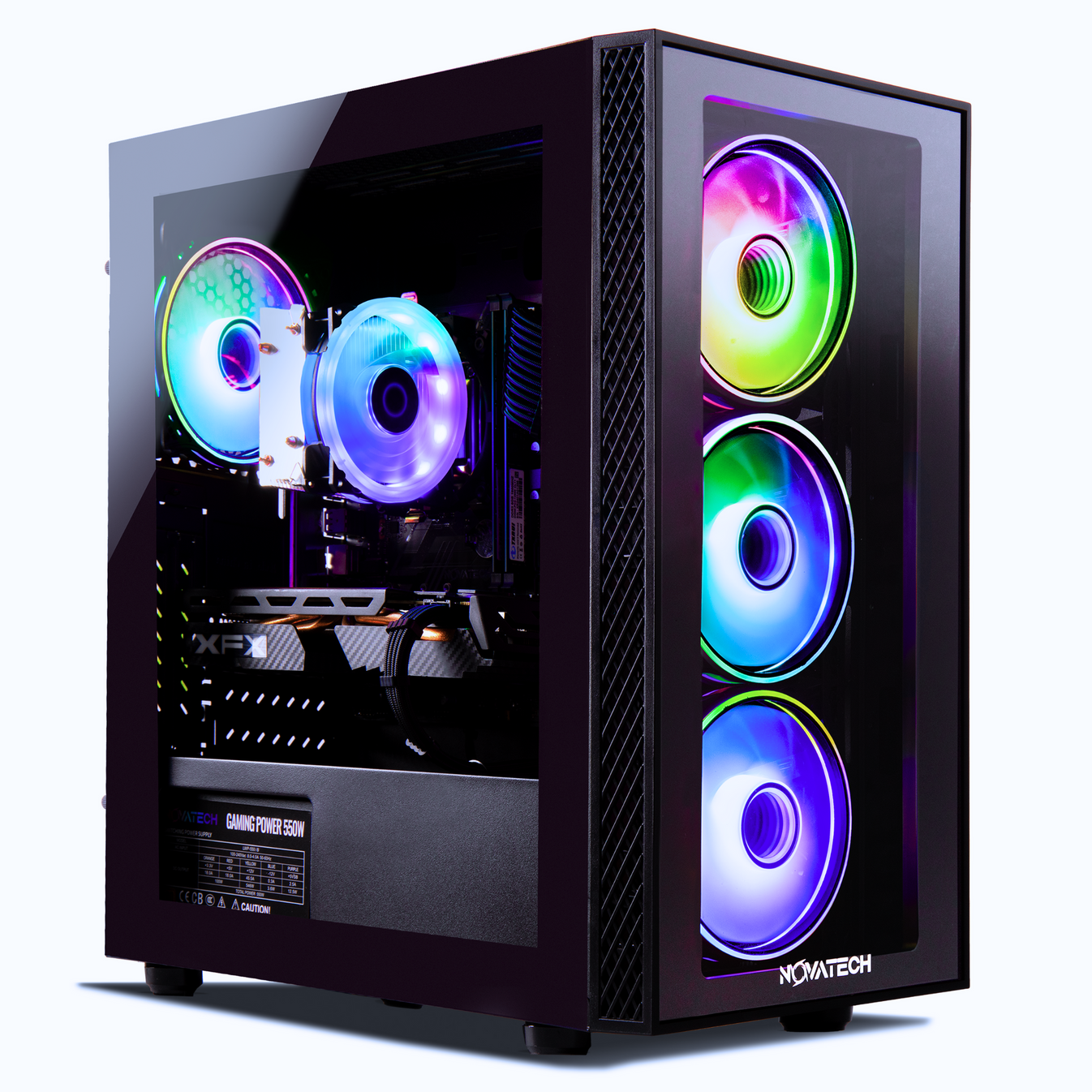 NOVATECH Phantom - Gaming PC Computer Desktop - RX 580 8GB - Intel i7 ...